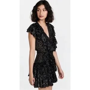 le superbe | Dresses | Le Superbe Josephine Devore Black Leopard Print ...